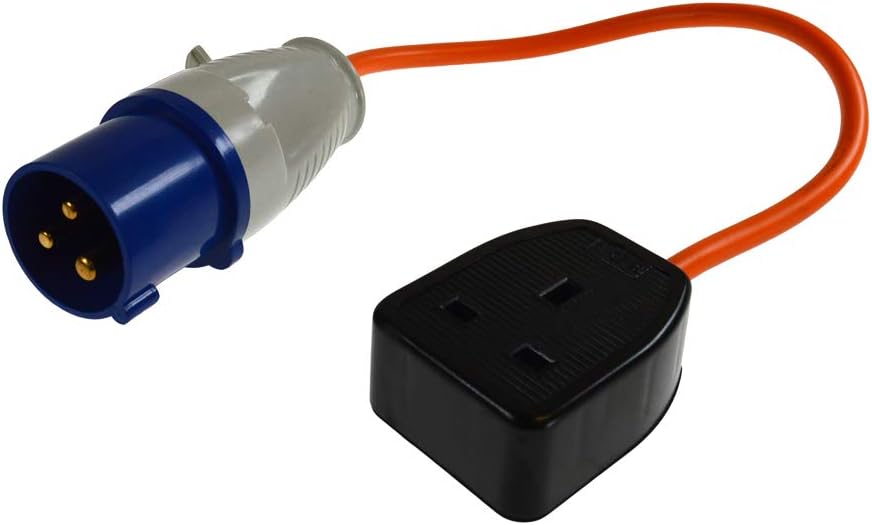 Caravan Campervan Converter 230V UK Hook Up Adapter with 3 Pin Socket ...